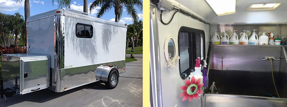 The Grooming Trailer | The Groom Room | Mobile Dog Grooming
